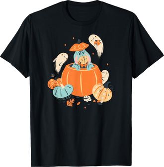 Disney Winnie the Pooh Eeyore Pumpkin & Ghost Pals Halloween T-Shirt