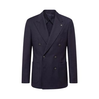 PESERICO Blazer Doppio Petto - - Jackets - Herren - Blau - M