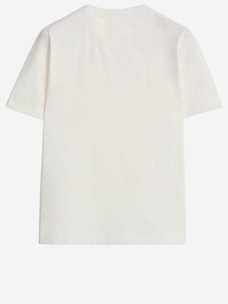 Burberry Womens Cotton T-Shirt With Logo White Top