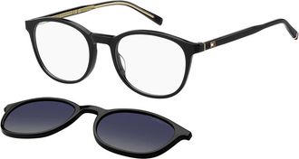 Tommy Hilfiger Homme, Accessoires, Noir, Taille: 51 MM Squared Lunettes de soleil