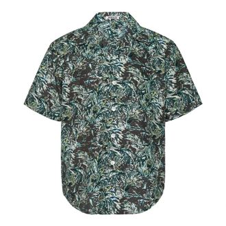 Auralee Homme, Chemises, Multicolore, Taille: 2XL Chemise Imprim&eacute;e A&eacute;r&eacute;e en Soie &agrave; Manches Courtes