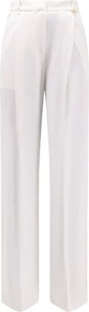 Elisabetta Franchi Femme, Pantalons, Blanc, Taille: 36 FR Pleated Pantalons