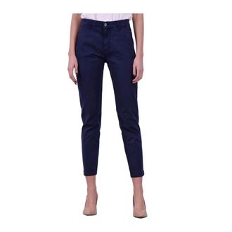 Pepe Jeans London Blaue Chino Hose Slim Fit - - Trousers - Damen - Blau - W26