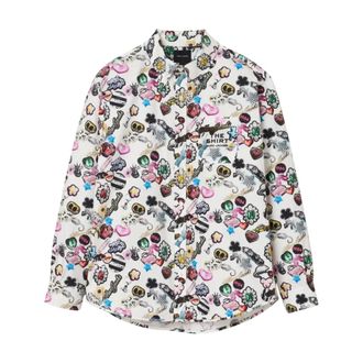 Marc Jacobs Femme, Blouses et Chemises, Multicolore, Taille: 38 FR Chemise à Imprimé Stickers