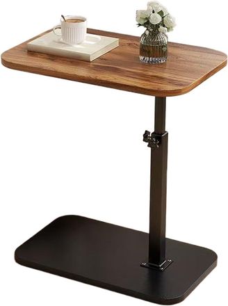 Generico Beistelltisch in C-Form, um 360 Grad drehbar, platzsparende Akzentmöbel, Tisch am Ende mit kompaktem Rahmen für enge Bereiche, S