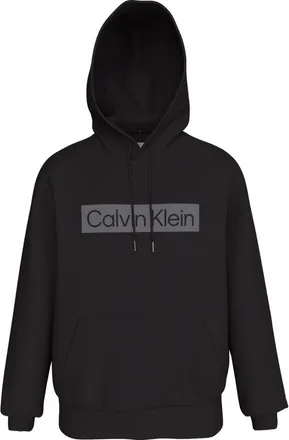 Calvin Klein Kapuzensweatshirt Kapuze mit Kordelzug, Regular Fit, Logodruck
