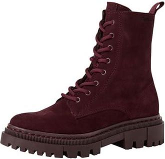 Tamaris Bottines plates en dentelle pour femme 1-25276-41 Merlot, 38 EU, merlot, 38 EU