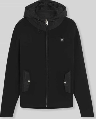HUGO BOSS Sweatjacke mit Logo-Patch Modell Syloron