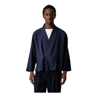Kenzo Kimono-Jacke - - Jackets - Herren - Blau - XL