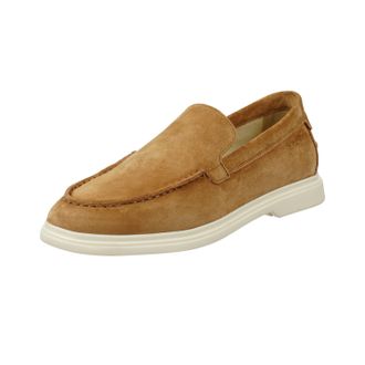 GANT Slipper GANT Boery, Herren, Gr. 44, braun, Veloursleder, Schuhe Slipper, Bootsschuh, Sommerschuh, Mokassin mit Lederfutter