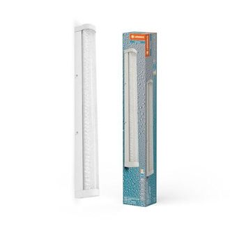 Ledvance ORBIS Tube LED-Spiegel-/Wandleuchte, weiß, Glas mit Blaseneffekt, 12W, 1200lm, dimmbar, 3000/4000K über Wandschalter einstellbar, 60cm Durchmesser, IP