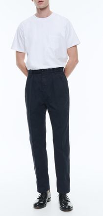 Fursac Pantalon &agrave; pince en coton gabardine - Taille 29 - Homme