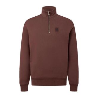 Belstaff Viertel-Zip-Sweatshirt - - Sweatshirts & Hoodies - Herren - Braun - M