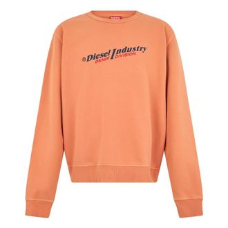 Diesel SweaT-shirt S-Ginn-Ind - Homme - Sweatshirts et sweats &agrave; capuche - Orange - Taille: 3XL