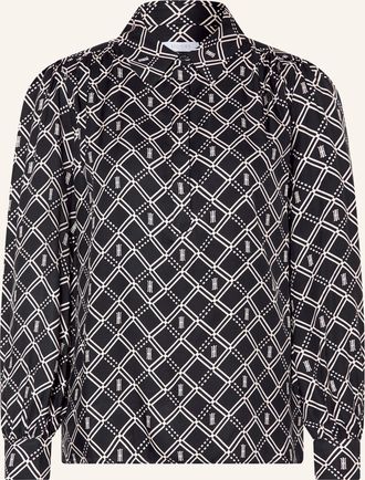 Hobb's Hemdbluse Paulina Aus Satin blau