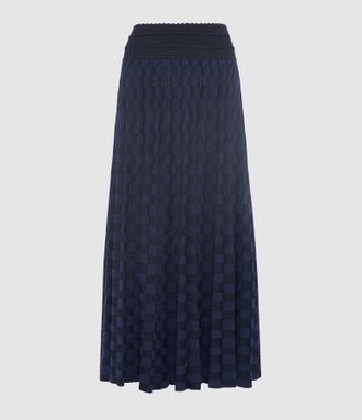 Molli Jupe Longue Delicate Nuit Indigo