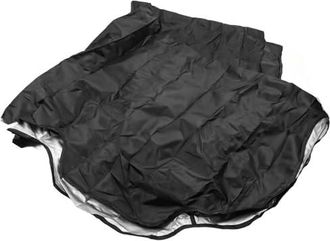 Generic Housse imperm&eacute;able Oxford 420D pour balancelle de jardin pour la garder propre et s&egrave;che, diff&eacute;rentes tailles au choix (142 x 120 x 18 cm, noir)