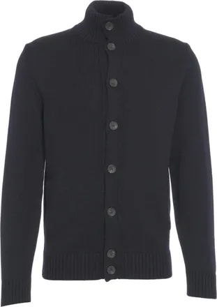 Gender Homme, Pulls, Bleu, Taille: L Veste Tricot Col Montant Bleu Aw25