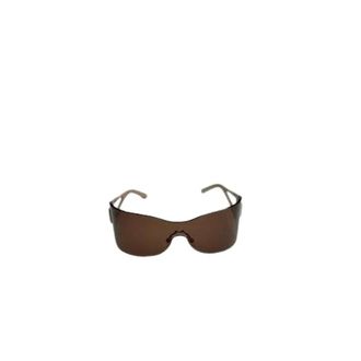 Givenchy Lunettes de soleil en m&eacute;tal Pre-owned - Femme - Pre-owned - Brun - Taille: ONE Size