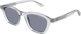 Montblanc Montblanc, unisex, Accessoires, Gris, Taille: 50 MM Snowcap Bold Lunettes de soleil