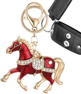 Generic Eojpdji Porte-cl&eacute;s - 2026 Mascotte chinoise mignonne Pendentif de sac - Porte-cl&eacute;s Porte-monnaie D&eacute;coration pour cl&eacute;s de voiture - Pour adulte Portefe