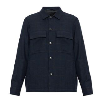 Paul Smith Kariertes Overshirt - - Jackets - Herren - Blau - XL