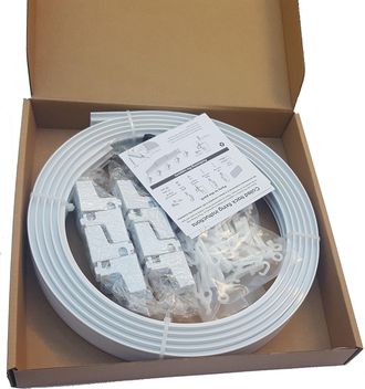 Speedy 5m BENDABLE CURTAIN TRACK FOR STRAIGHT & BAY WINDOW RAIL Enough for 3 Standard Windows, Top or Face Fix all Fixings by Speedy