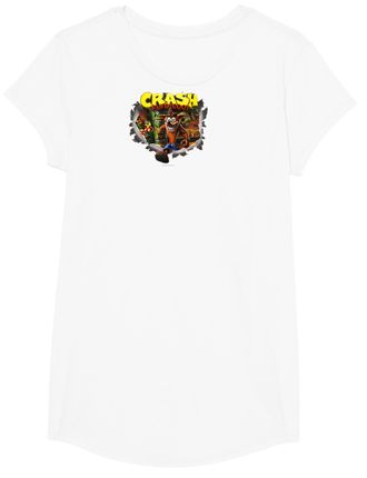 Crash Bandicoot Vintage Island Breakthrough Game Poster T-Shirt - Unisex f&uuml;r alle Altersgruppen - Schwarz - Small - Kurzarm - T-Shirt