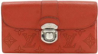 Louis Vuitton Portefeuille Long Mahina Vintage Pre-owned - Femme - Pre-owned - Rouge - Taille: ONE Size