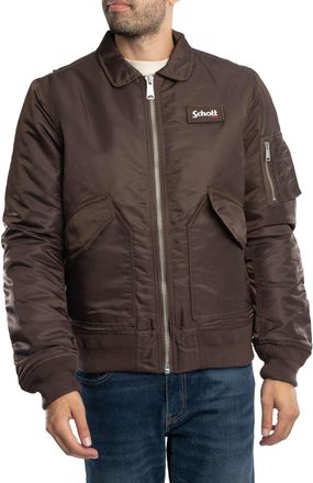 Schott NYC Unisex 210100RS Bombers, Braun (Dark Brown), X-Large