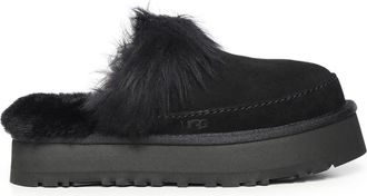 UGG Ugg, Femme, Chaussures, Noir, Taille: 40 EU Disquette Chalet Slipper