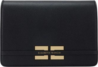 Elisabetta Franchi Femme, Accessoires, Noir, Taille: ONE Size Tracolla Shoulder Bag