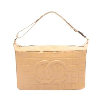 Chanel Sac bandouli&egrave;re vintage doccasion - Femme - Pre-owned - Beige - Taille: ONE Size