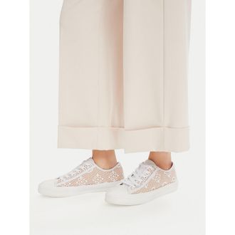 Guess Sneakers aus Stoff Guess FLJCR2 FAP12 Wei&szlig;