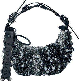 Innerraum Femme, Sacs, Noir, Taille: ONE Size Object HM0 Small Pearls Handbag