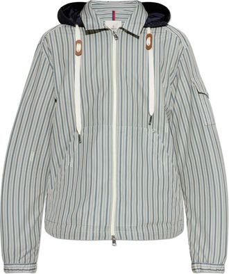 Moncler Homme, Vestes, Bleu, Taille: L Havas Jacket with Detachable Hood