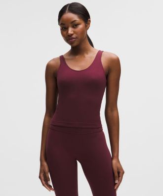 lululemon D&eacute;bardeur Glow Up Maintien moyen, bonnets B/C pour Femmes - Burgundy - Taille 10