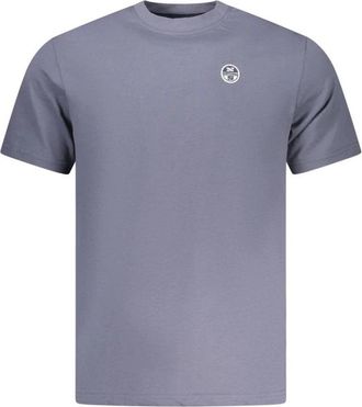 North Sails Cotton Crew Neck T-Shirt - - Tops - Herren - Blau - L