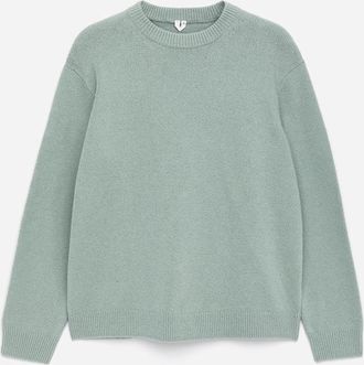 Arket Pullover Aus Baumwollmix -T&uuml;rkis