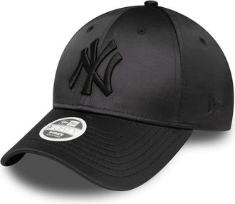 New Era 9Forty Damen Cap - Satin New York Yankees schwarz