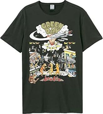 Amplified Greenday Dookie Charcoal T-Shirt, Anthrazit, L