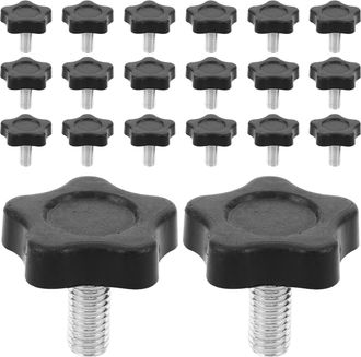DOITOOL 20 St&uuml;ck Verstellbare M&ouml;bel Nivellierf&uuml;&szlig;e M8 - H&ouml;henverstellbare Schraubf&uuml;&szlig;e mit Rutschfestem Kunststoffgleiter f&uuml;r St&uuml;hle Tische und Schr&auml;nke Univers