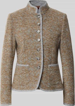 White Label Blazer aus Baumwoll-Mix mit Stehkragen
