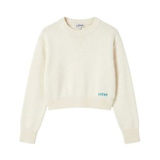 Loewe Femme, Pulls, Blanc, Taille: 42 FR Pull Anagram