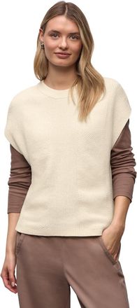 Street One &Auml;rmelloser Chenille Pullover Soft beige 40