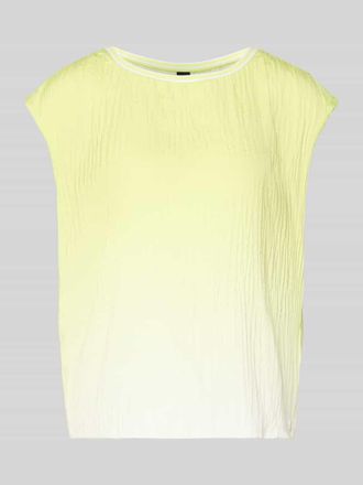 Marc Cain Bluse mit Strukturmuster und Rundhalsausschnitt