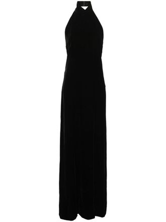 Max Mara R&uuml;ckenfreies Neckholder-Maxikleid - Schwarz