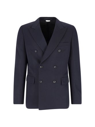 Comme Des Gar&ccedil;ons Double-Breasted Virgin Wool Blazer