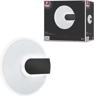 Paulmann 71169 WD 2Form WL LED 12,5W 240mm Wei&szlig; Schwarz 230V Acryl Metall