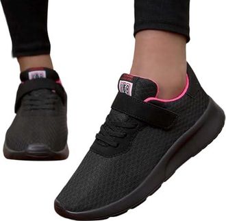Generic Baskets Orthopédiques Confortables Basket Running pour Femme Plates Décontractées Femmes Elegante Respirante Décontractée Maille Solide Lacets Chaussu